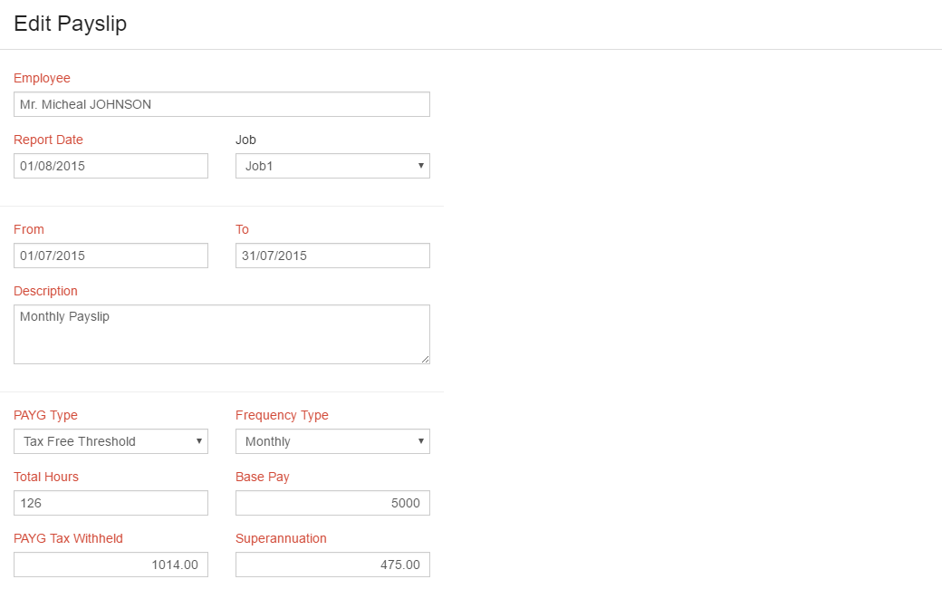 Payroll - Interactive Accounts Manager